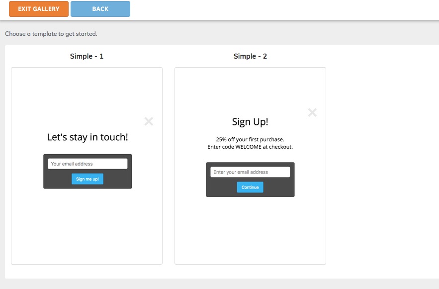 Pop Up Forms – Verticalresponse